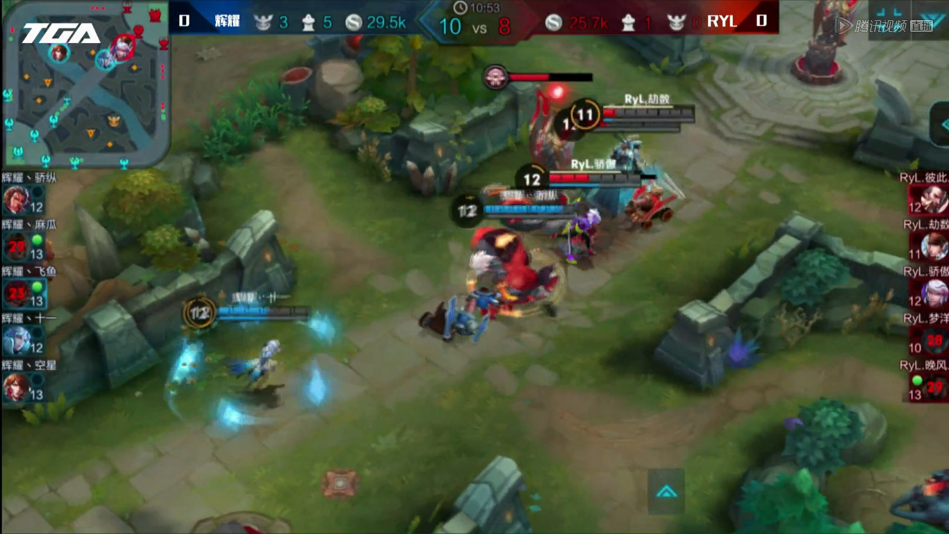 TGA 2017广州首战：皇族大战辉耀 辉耀无压力获胜_3DM单机